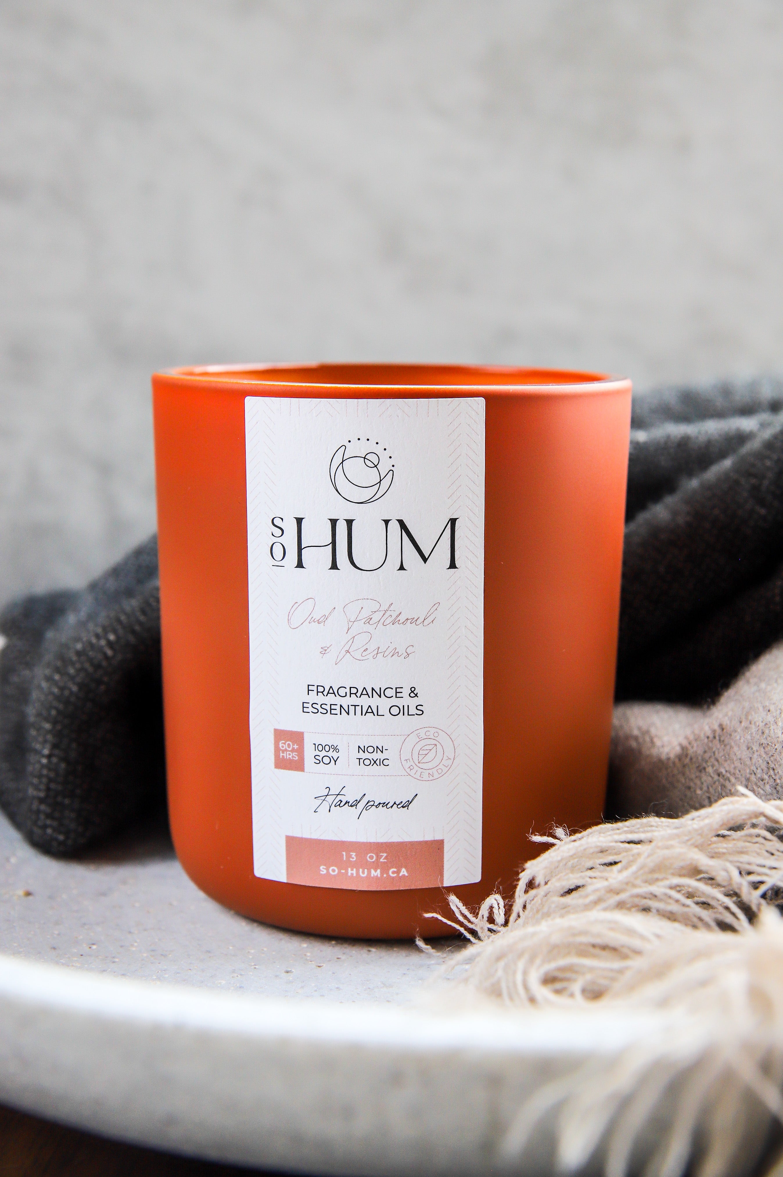 Oud Patchouli & Resins Non-Toxic 100% Soy Aromatherapy Candle – Sohum Store